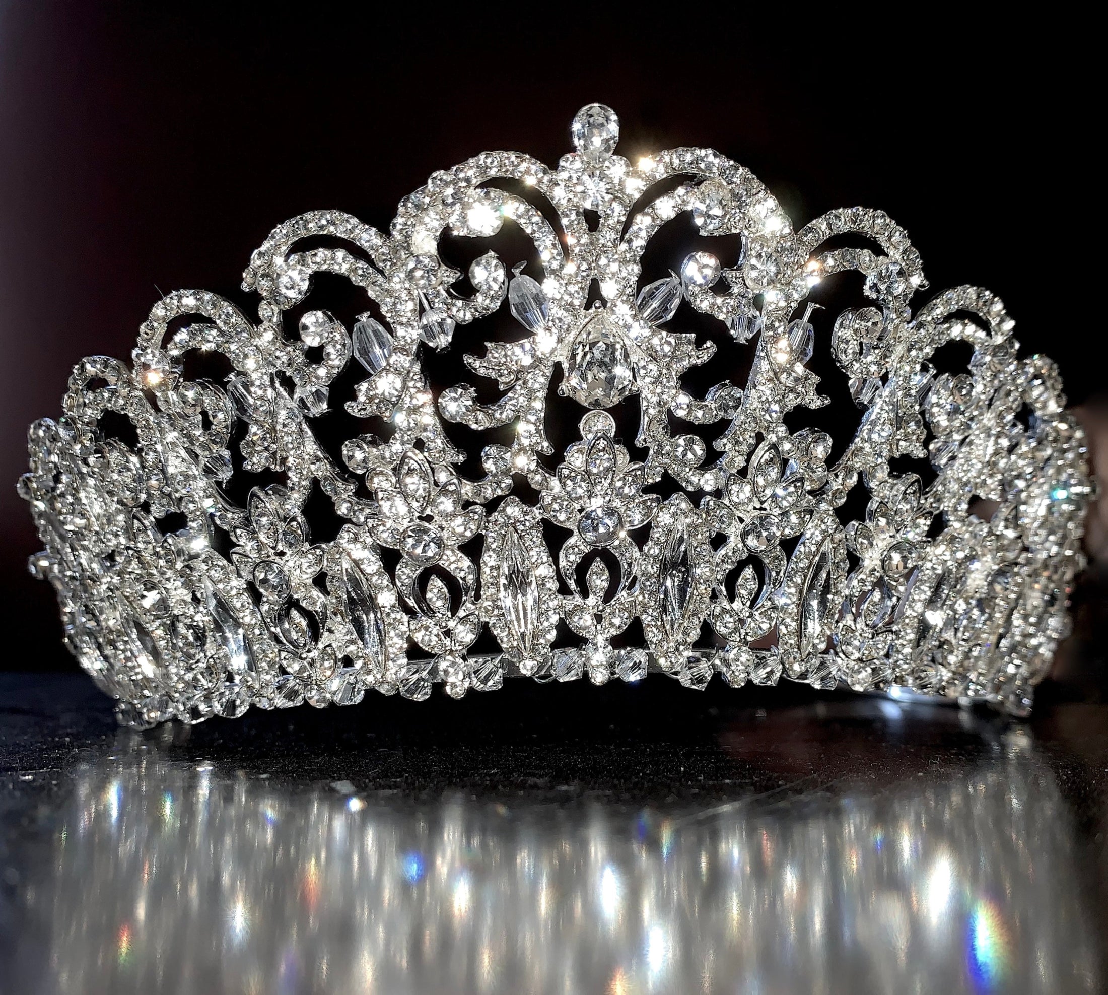 Isabella - Stunning Royal Crystal Wedding Tiara – Bella-Tiara