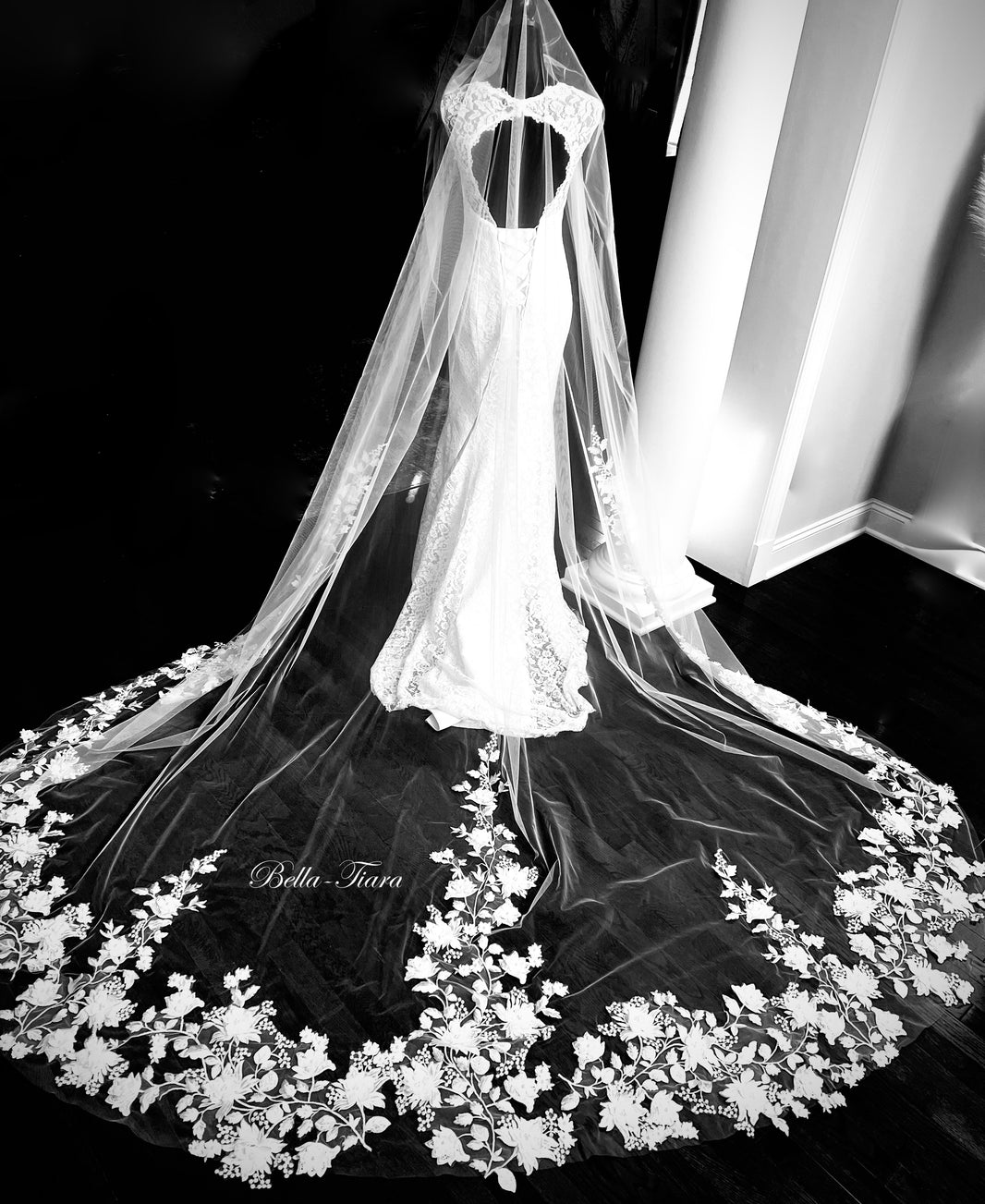 Cathedral Veils & Royal Length Wedding Veil Styles for a Grand Entranc ...